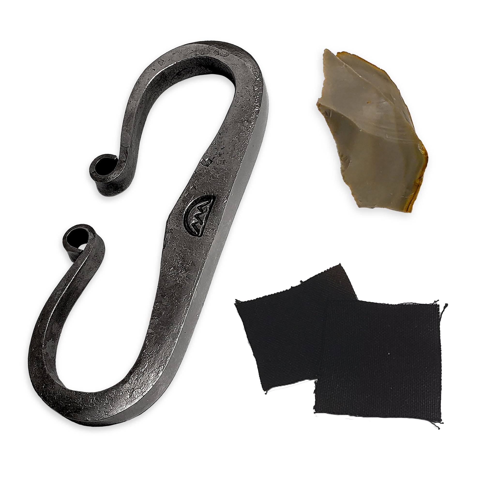 Traditional Flint & Steel - Basic Kit - High-Carbon Steel Striker, Fli ...